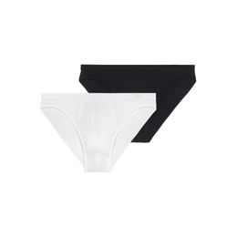 HOM Slip / Unterhose Supreme Cotton in Schwarz / wei&szlig; | Gr.: XXL