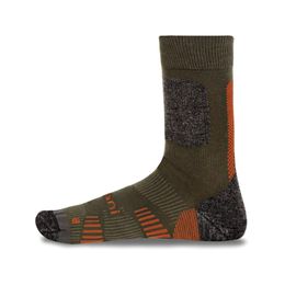 Normani 2 Merino Trekking Socken mit Frotteesohle in Oliv | Gr.: 39-42