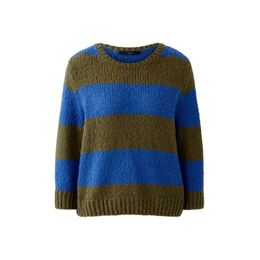 Oui Pullover ESMY in khaki blue | Gr.: 44