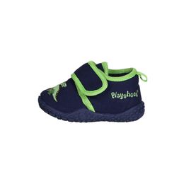 Playshoes Hausschuh Drache in Marine | Gr.: 18/19