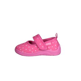 Playshoes Hausschuh Punkte in Pink | Gr.: 24/25