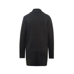 GOLDNER Kurzgr&ouml;&szlig;e: Kuschelweiche Strickjacke in kaschierender L&auml;nge in schwarz | Gr.: 20