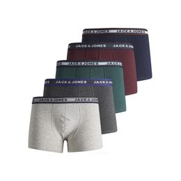 Jack & Jones Jack & Jones Boxershort 5er Pack in Grau/Blau/Gr&uuml;n/Rot | Gr.: 128