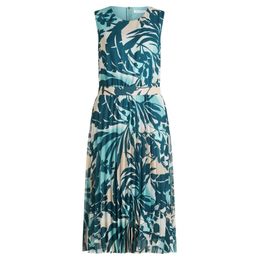 BETTY & CO BETTY & CO Chiffonkleid mit Plissee in Petrol/Mint | Gr.: 46