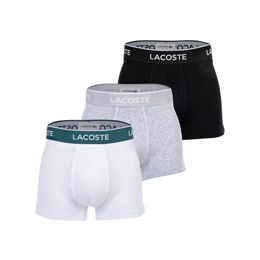 Lacoste Boxershort 3er Pack in Schwarz/Grau/Wei&szlig; | Gr.: M