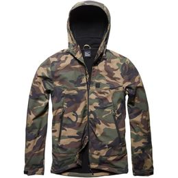 Vintage Industries Softshelljacke in Camouflage | Gr.: L