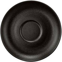 Untertasse Seltmann Weiden "Liberty - Velvet Black", schwarz, B:13cm H:2cm L:13cm T:13cm Ø:13cm, Porzellan, Speiseteller, Teeuntertasse 13 cm