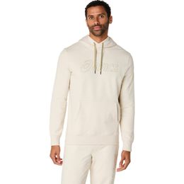 Trainingspullover asics "asics OTH HOODIE", Herren, Gr. XL, birch, Obermaterial: 73% Baumwolle, 27% Polyester, normal, ohne Ausschnitt, Pullover