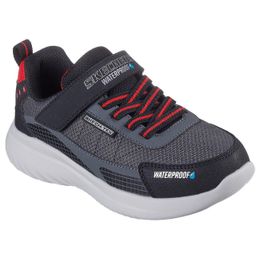 Sneaker Skechers "BOUNDER 2.0", Kinder, Gr. 33, schwarz (schwarz, grau), Lederimitat, Textil, Schuhe, Trekkingschuh mit waterproof, Größenschablone zum Download