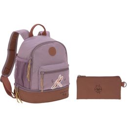 Lässig LÄSSIG Kinderrucksack »Adventure, Dragonfly, Mini Backpack« Floureszierende Flächen PETA-approved vegan Light Purple