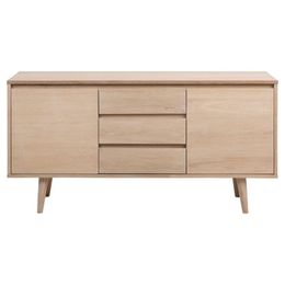 ACTONA GROUP Sideboard »Nagano« Anrichte, Eiche/Furnier, 2 Türen, 2 Einlegeböden, 3 Schubladen, 150 cm /weiss pigmentiert 0