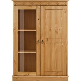 Home Affaire Highboard »Indra« Vitrine, Breite 85 cm, aus massiver Kiefer natur 0