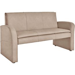 exxpo - SOFA FASHION Polsterbank »Cortado, elegant und zeitlos, bequem« hohe Bodenfreiheit, schöne Detailverarbeitung, wahlweise Lederbezug beige 0