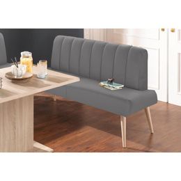 exxpo - SOFA FASHION Sitzbank »Costa, moderne Rückensteppung, bequem und elegant, hoher Holzfuß« hochwertige Detailverarbeitung, Frei im Raum...