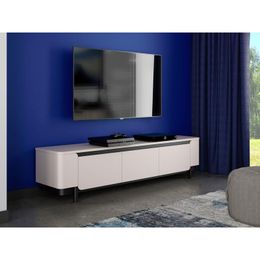 FORTE Lowboard »VodolTV-Board, TV-Schrank« TV Board, Soft Close, Stauraum Sand/Schwarz TV Board in moderner Trendfarbe