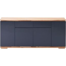 MCA furniture Sideboard »Chiaro« Breite ca. 182 cm Schwarz hochglanz Sideboard mit 2 Türen und 4 Schubkästen