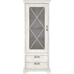FORTE Vitrine »Kashmir« Breite 78 cm Pinia Weiss dekorativer Landhausstil