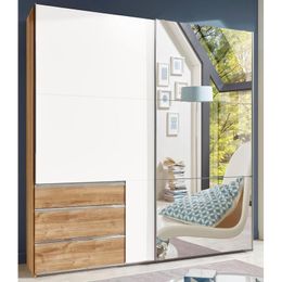 wimex Schwebet&uuml;renschrank &raquo;Level by fresh to go&laquo; jeweils mit einer Spiegelt&uuml;r plankeneichefarben/wei&szlig;