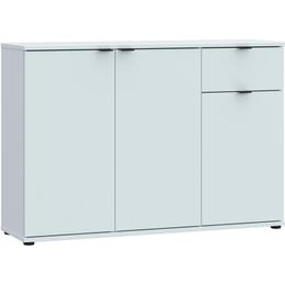 FORTE Sideboard &raquo;Ganymede&laquo; Sideboard, Stauraum, Schublade; Metallgriffe, 4 Dekore, Breite 119,8cm wei&szlig; Spanplatte