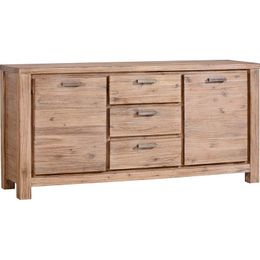 GUTMANN FACTORY Sideboard &raquo;Tunis&laquo; Kommode, Breite 180 cm beige FSC -zertifizierter Holzwerkstoff, Massivholz