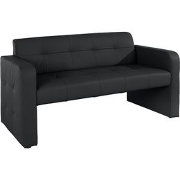 exxpo - SOFA FASHION Polsterbank »Barista Küchensofa, Sitzhöhe 49cm, kompakte Stellmaße« Frei im Raum stellbar black