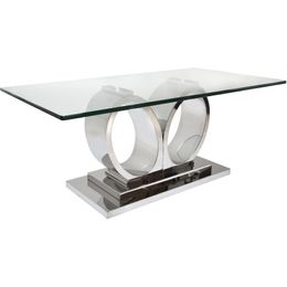 LEONIQUE Esstisch &raquo;Aspen&laquo; Esstisch, Glasplatte, Chrom, 200x100x76 cm, modern, pflegeleicht silberfarben + silberfarben + Glas