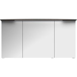 SAPHIR Badezimmerspiegelschrank »Serie 4010 Badezimmer-Spiegelschrank inkl. LED-Beleuchtung im Kranz« Badschrank 142 cm breit, 3 Türen, 6...