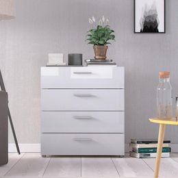 Inosign Kommode »Pepe, Aufbewahrung, Schubladenschrank, Stauraum« Sideboard mit 4 Schubläden, Breite 80 cm, Höhe 68 cm Eiche struktur/Weiß...