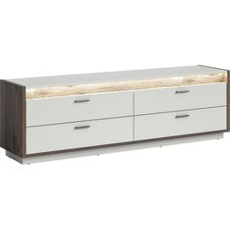 Inosign Lowboard »Treviso, Breite 187cm, inkl. Frontbeleuchtung, 4 Schubkästen« TV-Board, Mediamöbel, TV-Bank, Fernsehschrank, Wohnzimmerschrank...