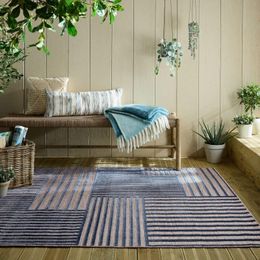 FLAIR RUGS Teppich &raquo;Vigo Blocks&laquo; rechteckig 4 mm H&ouml;he Vigo Blocks Indoor Outdoor-Teppich blau Obermaterial: 100% Polypropylen B : 160 cm 1 Stk.
