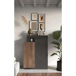 Inosign Highboard »Freedom« Breite 87 cm mit 2 Türen, Höhe 142 cm (in verschiedenen Farben) Lava/Mercure NB Holzstruktur Maße (B/T/H): 87/42/142 cm