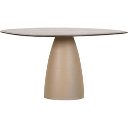 GUTMANN FACTORY Esstisch dunkelbraun + beige + dunkelbraun