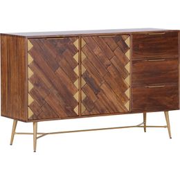 GUTMANN FACTORY Sideboard &raquo;Marbella&laquo; Kommode, Breite 130 cm braun