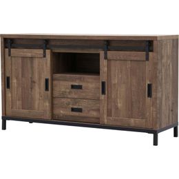 OMG DESIGN Sideboard »Stanley« in zwei Breiten, mit viel Stauraum Espresso