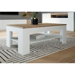 FORTE Couchtisch »Lewisville« Secret Grey/ Valencia Eiche + Valencia Eiche moderner Couchtisch