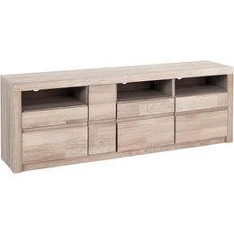 Home Affaire Lowboard &raquo;Silkeborg&laquo; Breite 160 cm braun Holz teilmassiv