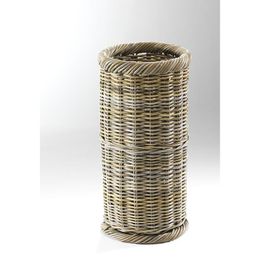 Locker Schirmständer rund, Ø 28 cm, aus Rattan grau
