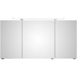 SAPHIR Badezimmerspiegelschrank »Serie 4010 Badezimmer-Spiegelschrank inkl. LED-Aufsatzleuchte« Badschrank 140 cm breit, 3 Türen, 6...