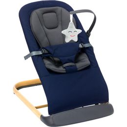 fillikid Babywippe »Star, marine grau« bis 9 kg marine/grau