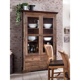 Sit Vitrine &raquo;Seadrift&laquo; aus recyceltem Altholz Teak, Shabby Chic, Vintage natur