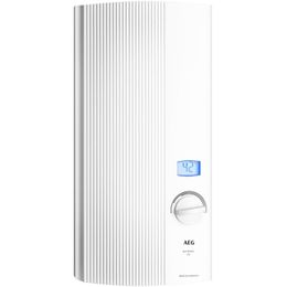 AEG HAUSTECHNIK Komfort-Durchlauferhitzer &raquo;DDLE LCD 27 kW, gradgenaue Temperaturwahl&laquo; konstante Warmwassertemperatur mit LC-Display Wei&szlig;