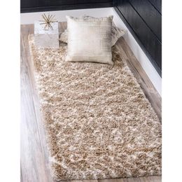 MyFlair MÖBEL & ACCESSOIRES Hochflor-Läufer »Temara Shag, LAGERRÄUMUNG!« rechteckig 51 mm Höhe Teppich-Läufer, gewebt, Scandi Design, ideal im Flur...