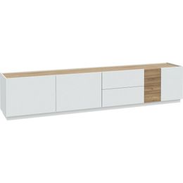 FORTE Lowboard »LewisvilleTV-Board, TV-Schrank« Secret Grey/Valencia Eiche großer, moderner TV Unterschrank