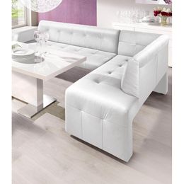 exxpo - SOFA FASHION Essbank »Barista, bequem und elegant, hohe Bodenfreiheit« Eckbank Barista bequem und elegant, hochwertige Detailverarbeitung weiß