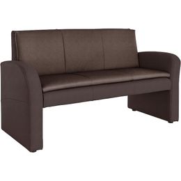 exxpo - SOFA FASHION Polsterbank »Cortado, elegant und zeitlos, bequem« hohe Bodenfreiheit, schöne Detailverarbeitung, wahlweise Lederbezug braun 0