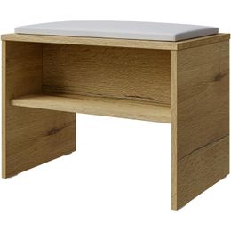 SAPHIR Badkommode &raquo;Badezimmer Sitzbank inkl. Sitzkissen aus Kunstleder in wei&szlig; und Ablage&laquo; verschiedene Farben, Garderobenbank 60 cm breit,...