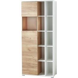 Germania Aktenschrank &raquo;GW-Lioni&laquo; in 2 H&ouml;hen, Stauraum, Push-to-open, Breite 85 cm, Made in Germany wei&szlig; Holzwerkstoff