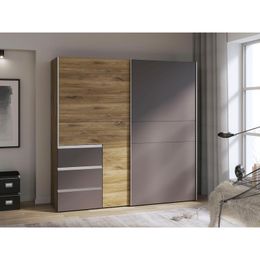 FORTE Schwebet&uuml;renschrank &raquo;Winn, Schiebet&uuml;renschrank mit 3 Schubladen, Made in Europe&laquo; In 2 Gr&ouml;&szlig;en erh&auml;ltlich - B/H/T ca. 170x200, 5x61cm und...