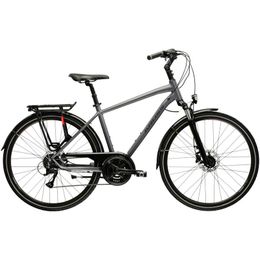 KROSS Trekkingrad »Trekkingrad Trans 4.0 grau 8 Gänge« 8 Gang Shimano ACERA M3020 Schaltwerk Kettenschaltung grau+schwarz