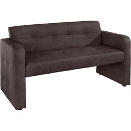 exxpo - SOFA FASHION Polsterbank »Barista Küchensofa, Sitzhöhe 49cm, kompakte Stellmaße« Frei im Raum stellbar dark brown